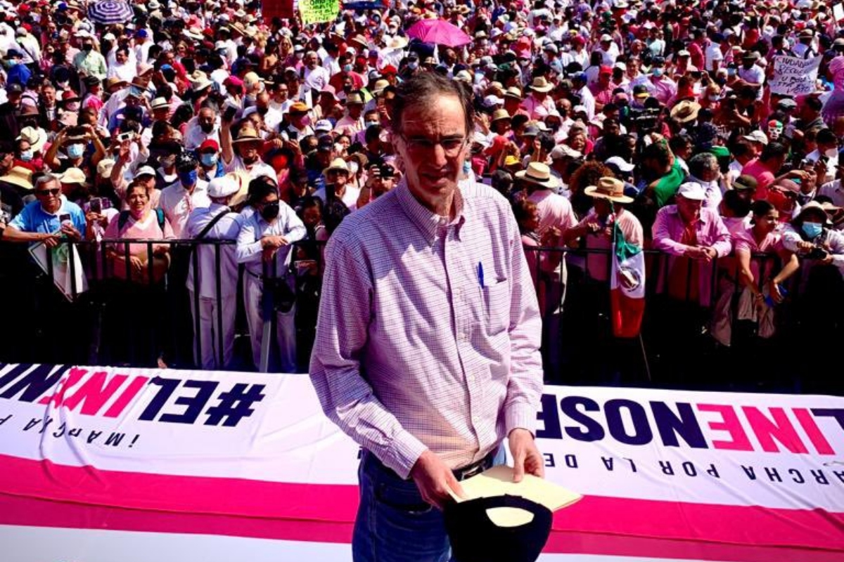 “no A La Destrucción Del Ine” Pidió José Woldenberg Durante La Marcha